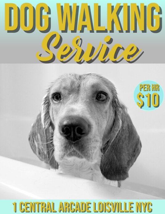 dog walking Template | PosterMyWall