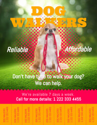 Dog Walking Services Flyers Template | PosterMyWall