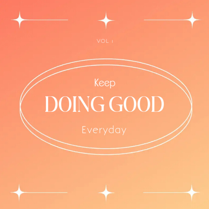 DOING GOOD Album Cover Template | PosterMyWall