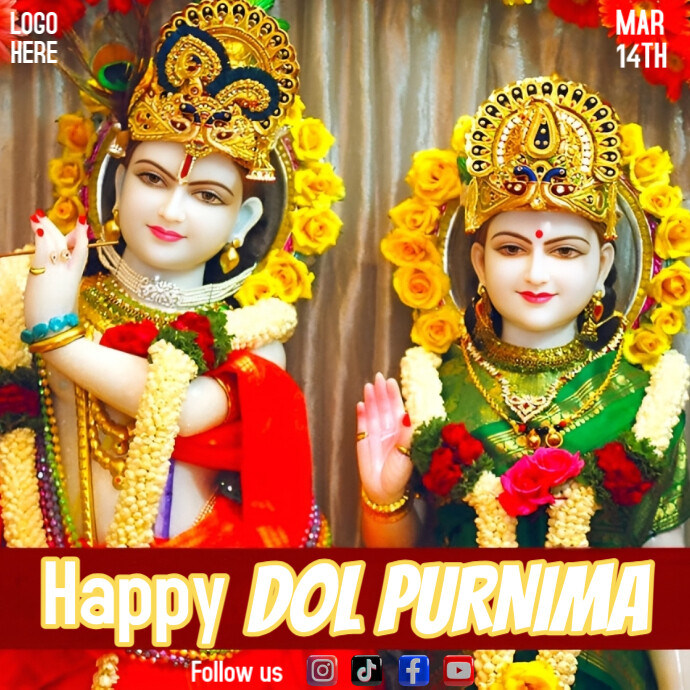 Dol purnima Template | PosterMyWall