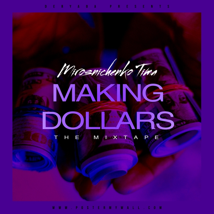 Dollars Money Mixtape CD Cover Template | PosterMyWall