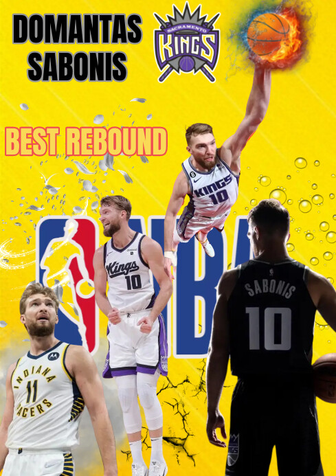 Domantas Sabonis Template | PosterMyWall