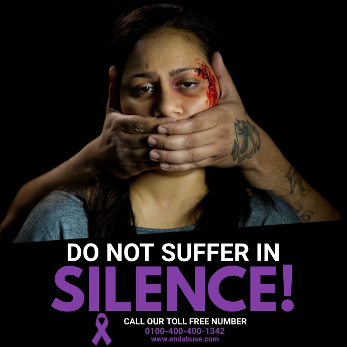 Domestic Violence Template | PosterMyWall