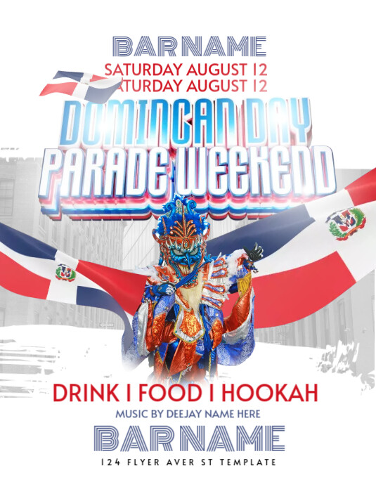 DOMINICAN PARADE FLYER Template | PosterMyWall
