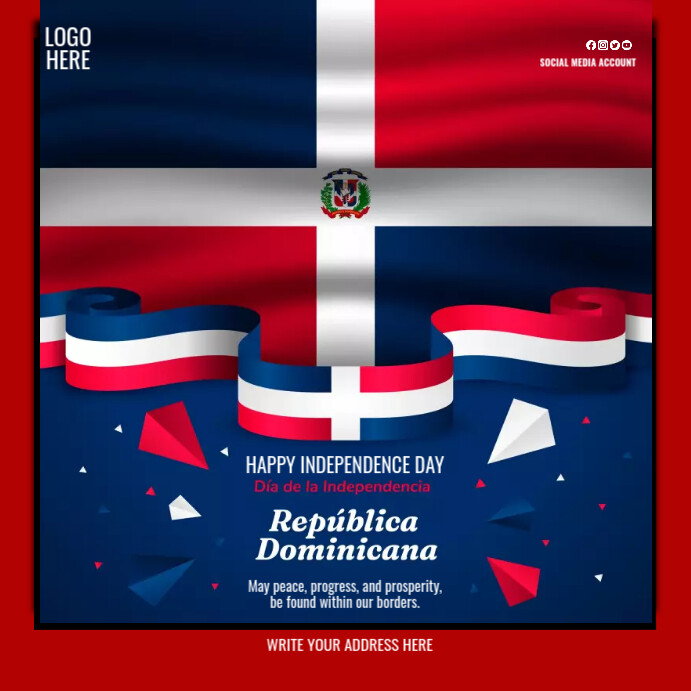 Copy of dominican republic independence day | PosterMyWall
