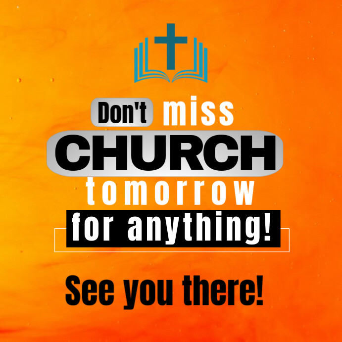 Don't Miss Church Template | PosterMyWall
