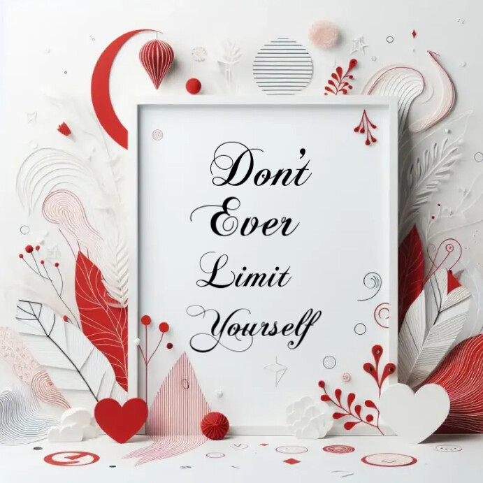 Plantilla de Don't ever limit yourself | PosterMyWall