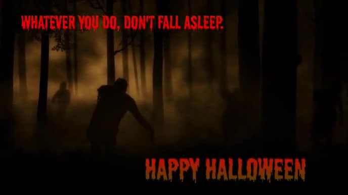 Copy of Don't Fall Asleep Zombies Music Video | PosterMyWall