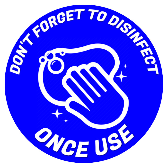 Don't Forget to Disinfect Sign Template | PosterMyWall