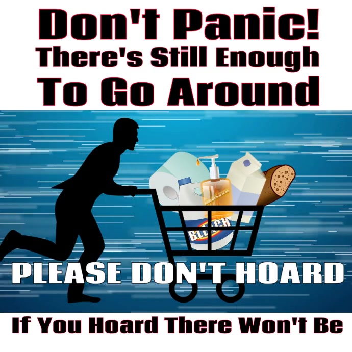 Don't Hoard Template | PosterMyWall