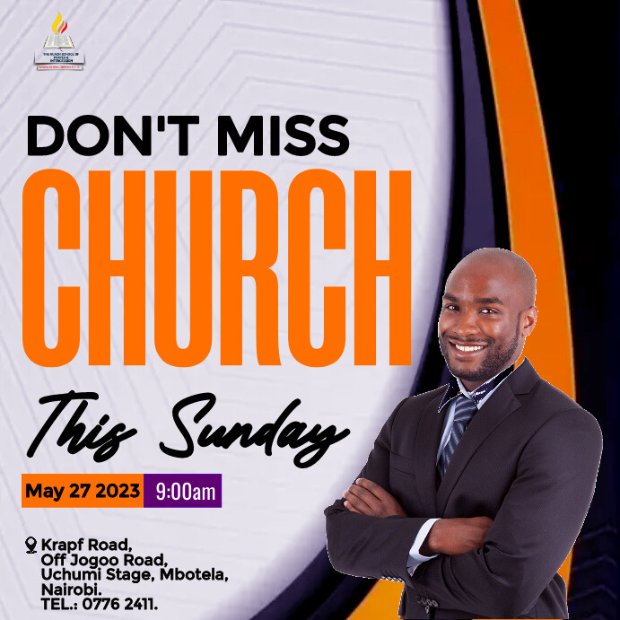 Don't miss church this sunday Template | PosterMyWall