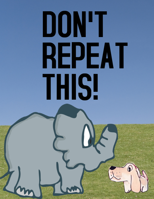 Don't repeat this Template | PosterMyWall