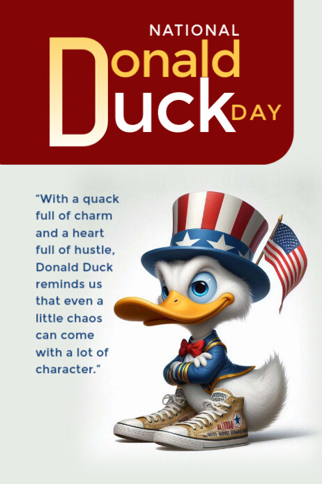 Donald duck Template | PosterMyWall