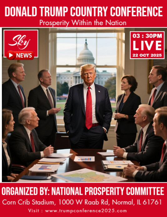 Copy of Donald Trump Conference Flyer | PosterMyWall