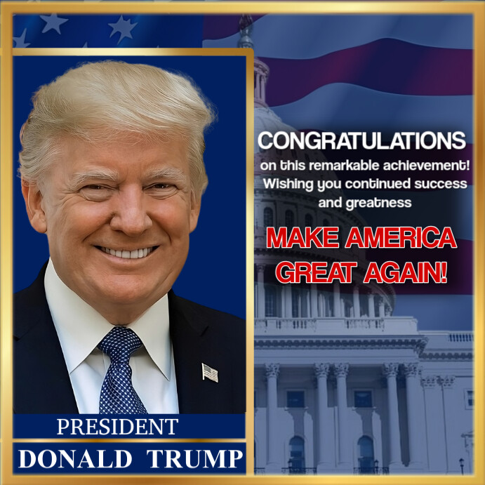 Donald trump Template | PosterMyWall