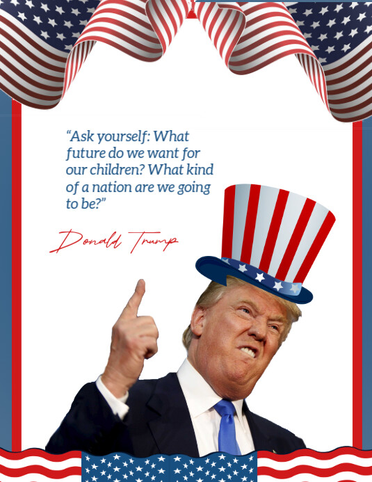 Donald trump Template | PosterMyWall