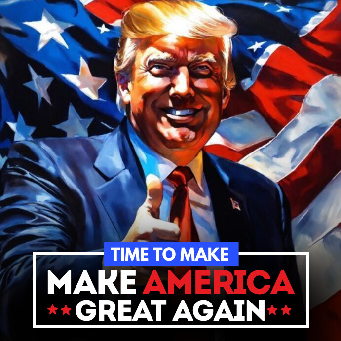 DONALD TRUMP MAGA POSTER DESIGN Template | PosterMyWall