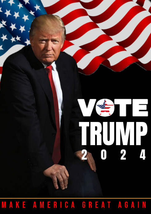 Donald Trump Poster design 2024 Template | PosterMyWall