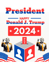 President Donald Trump poster design Template | PosterMyWall