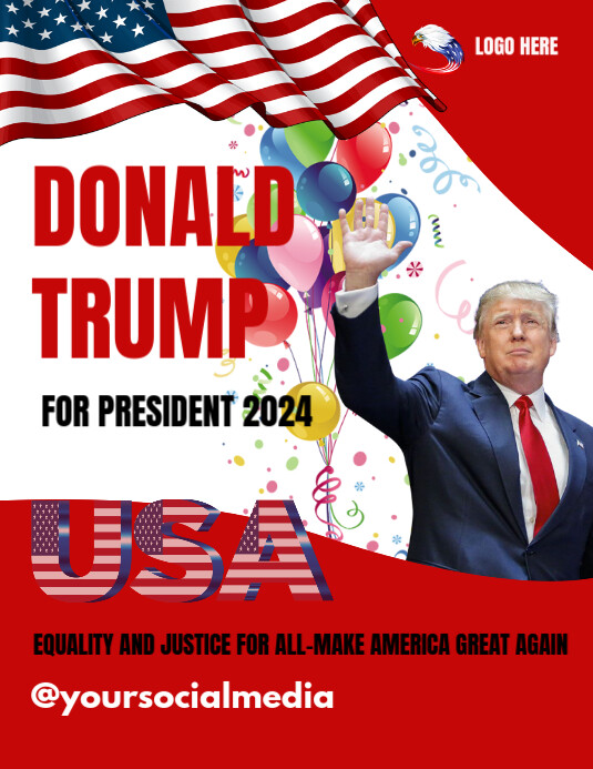 Plantilla de Donald Trump Wins Election | PosterMyWall