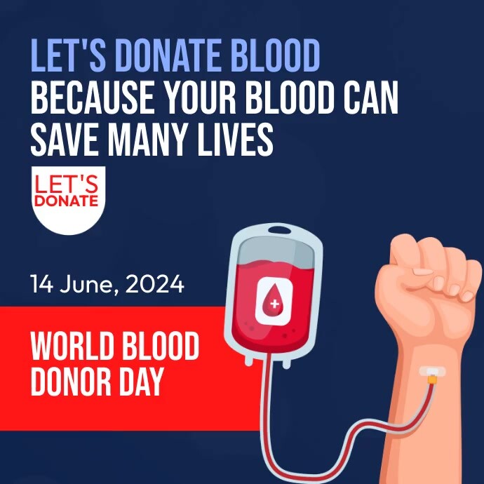 Plantilla de Donate Blood Today | PosterMyWall
