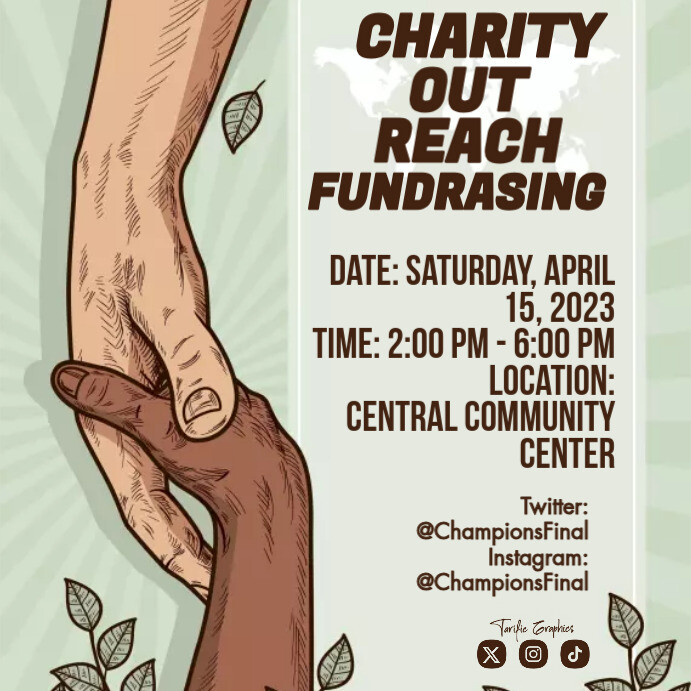 Donation poster Template | PosterMyWall