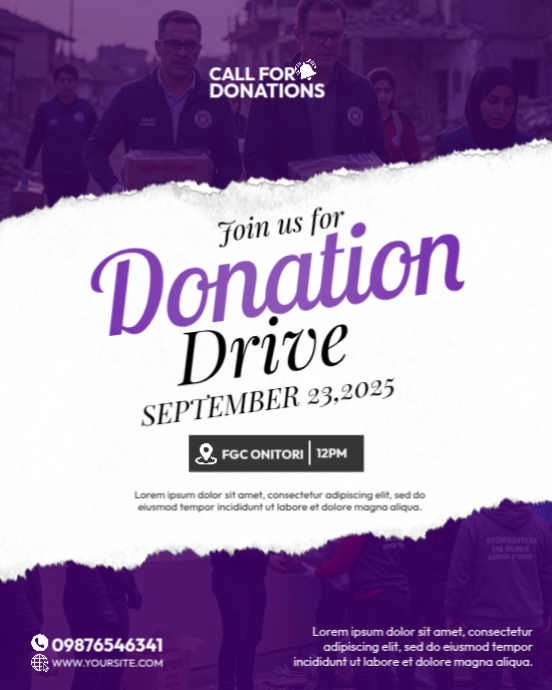Donation Template | PosterMyWall