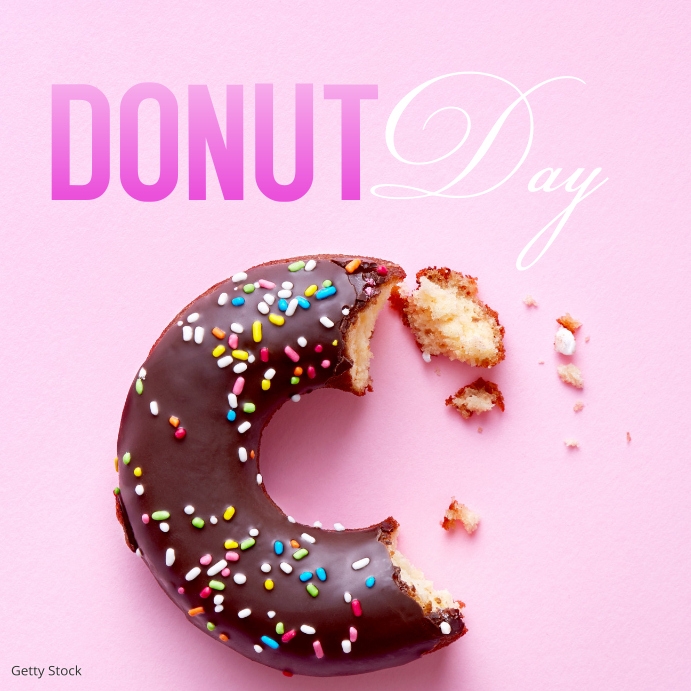 Donut Day Ad Instagram Post Template | PosterMyWall
