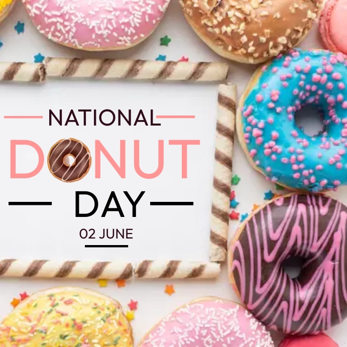 Donut day Template | PosterMyWall