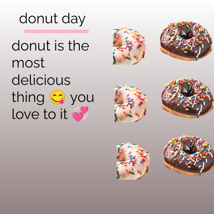 Donut day Template | PosterMyWall