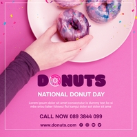 Donut Day Ad Instagram Post Template | PosterMyWall