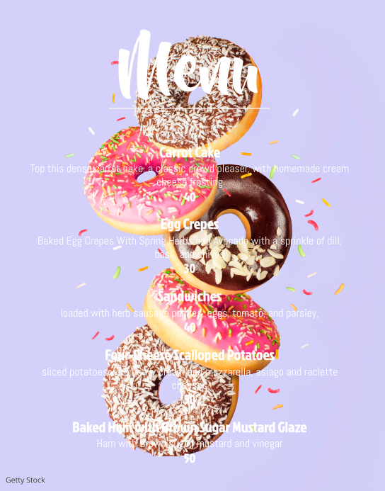 Donut Template | PosterMyWall
