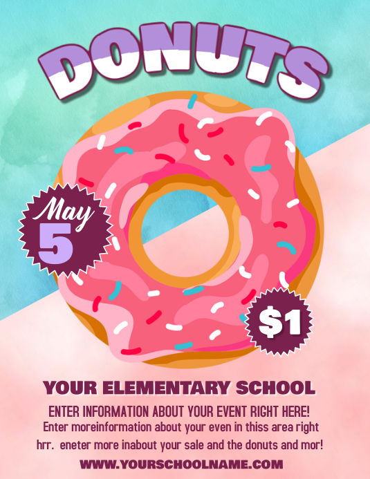 DONUT Template | PosterMyWall