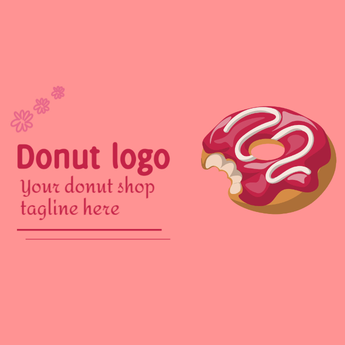 donut logo donut company logo donut free template brand logo bakery ...