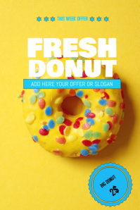 Donut sale flyer template | PosterMyWall