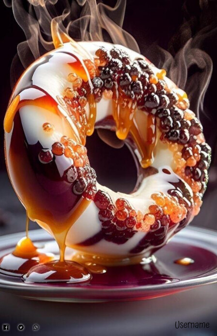 Donut Template | PosterMyWall