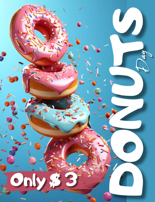 DONUTS Template | PosterMyWall