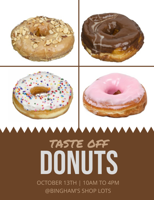 Donuts Flyer Template | PosterMyWall