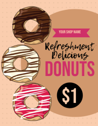 Donuts Sale Flyer Template | PosterMyWall