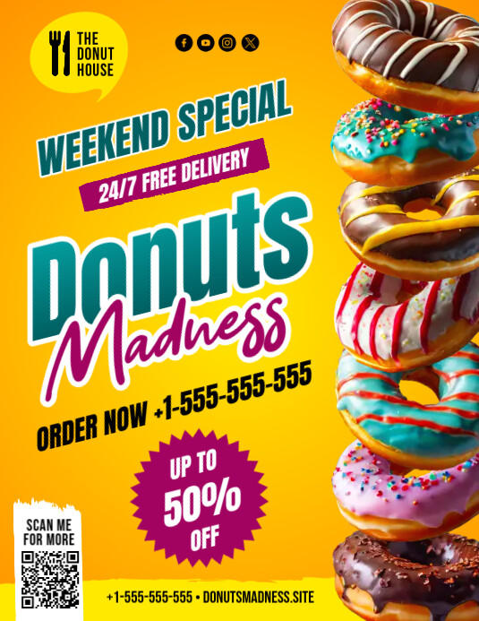 Copy of Donuts Flyer | PosterMyWall