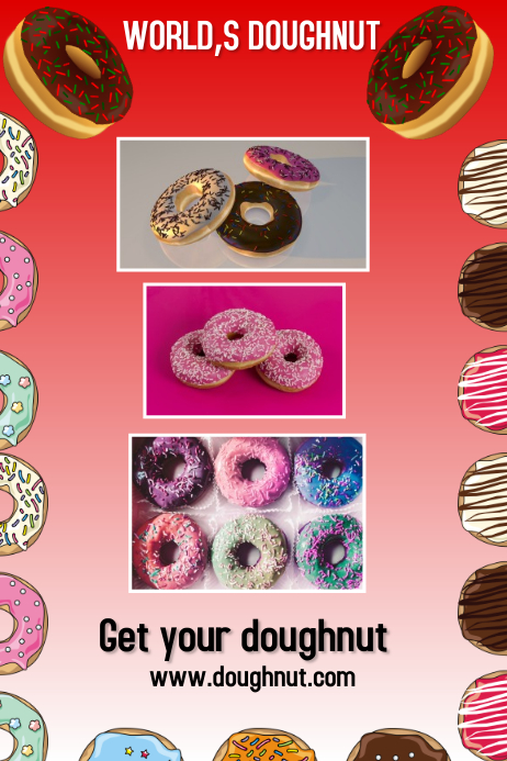 Donuts flyer Template | PosterMyWall