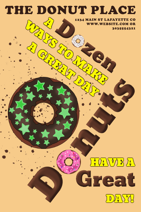 Donuts Template | PosterMyWall