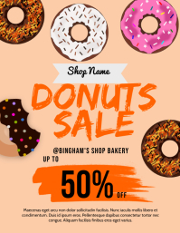 Donuts Sale Flyer Template | PosterMyWall