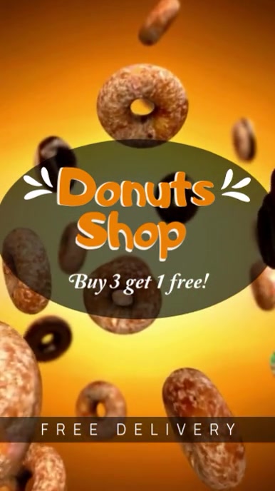 Copy of Donuts Shop Promotion Instagram Story | PosterMyWall