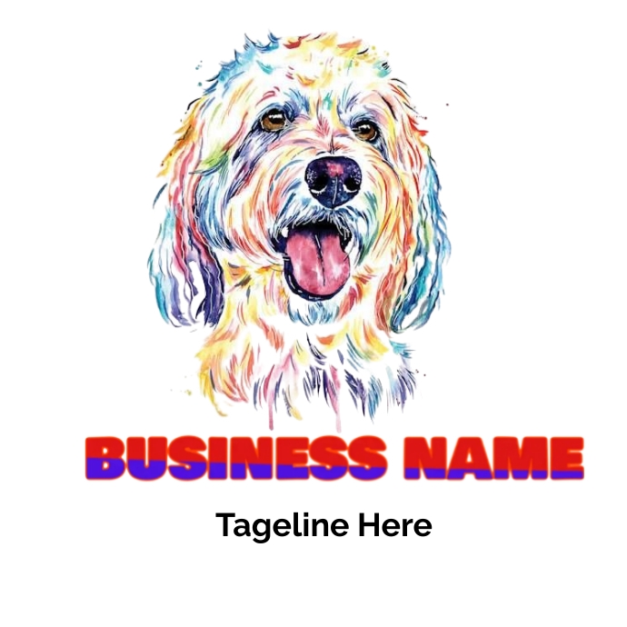 doodle dog logo Template | PosterMyWall