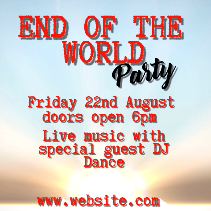 Doomsday Template | PosterMyWall