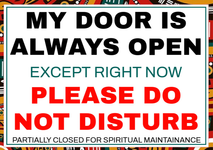 Door Sign A4 Template | PosterMyWall