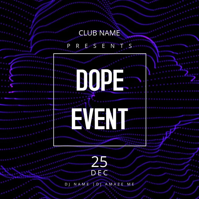 Plantilla de Folleto de Dope para Eventos | PosterMyWall