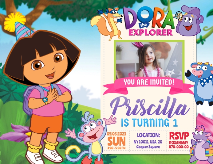 Copy of Dora The Explorer | PosterMyWall
