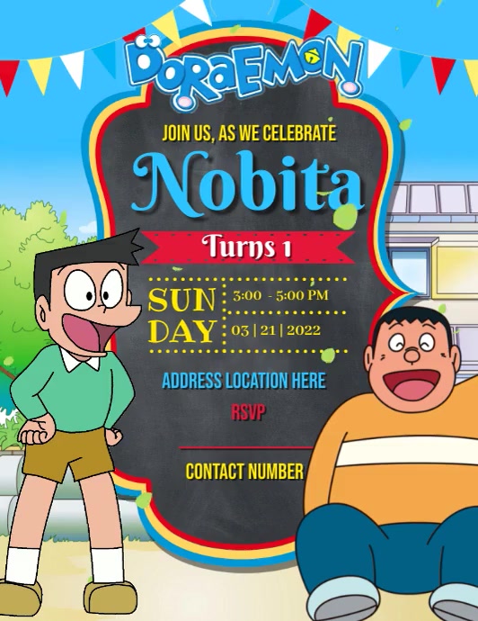 Copy of Doraemon | PosterMyWall